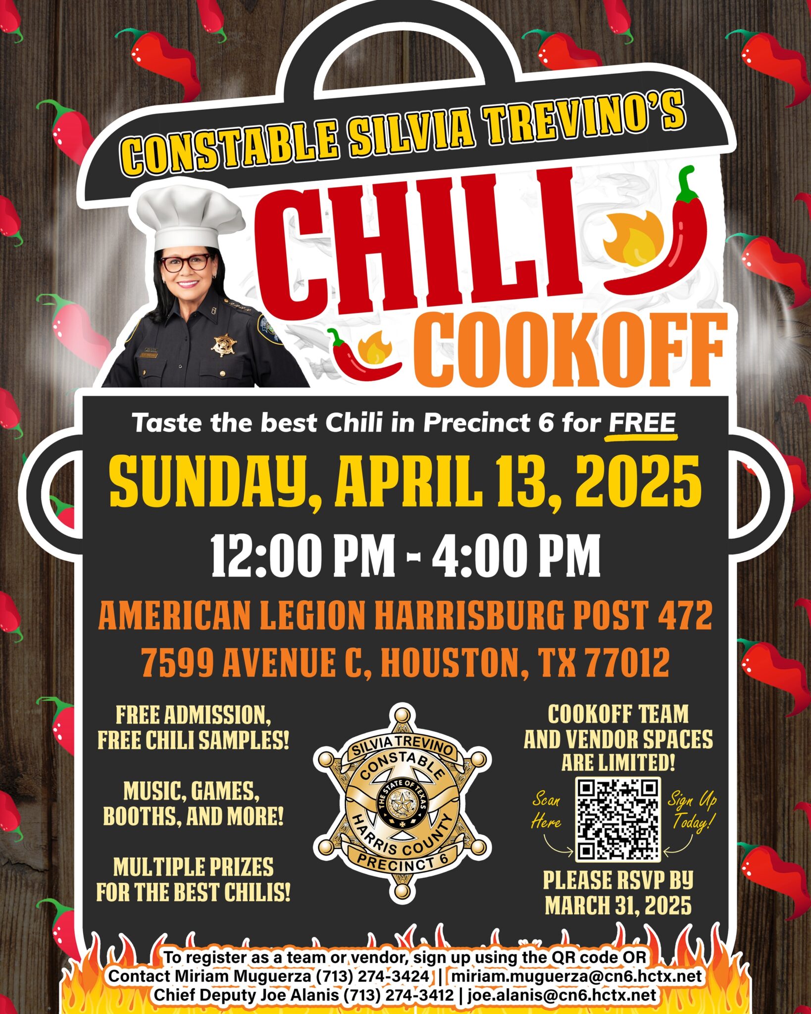 Precinct 6 Chili Cook Off - 2025 - Harris County Precinct 6
